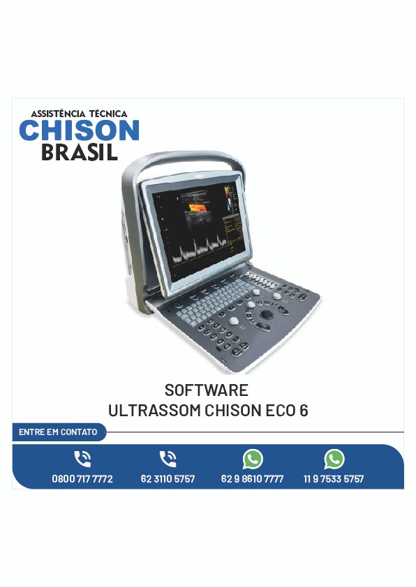 SOFTWARE ULTRASSOM CHISON ECO 6 GOIÂNIA – CHISON ASSISTENCIA TECNICA ...